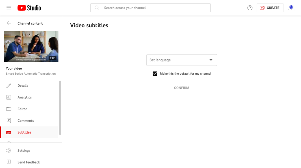 How to Add Subtitles to YouTube Videos with Smart Scribe